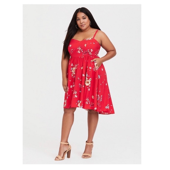 torrid | Dresses | Torrid Red Dress | Poshmark